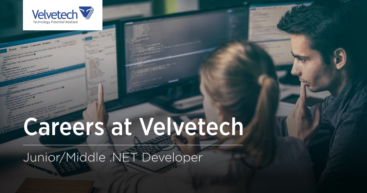 Junior/Middle .NET Developer - Careers - Velvetech